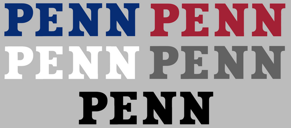 Penn Quakers Team Name Logo Premium Vinyl Decal PICK COLOR & SIZE ...