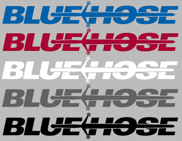 Presbyterian Blue Hose Team Name Logo Vinyl Decal PICK COLOR & SIZE ...