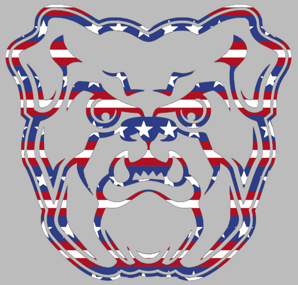Butler Bulldogs Team Logo Stars & Stripes American Flag Vinyl Decal ...