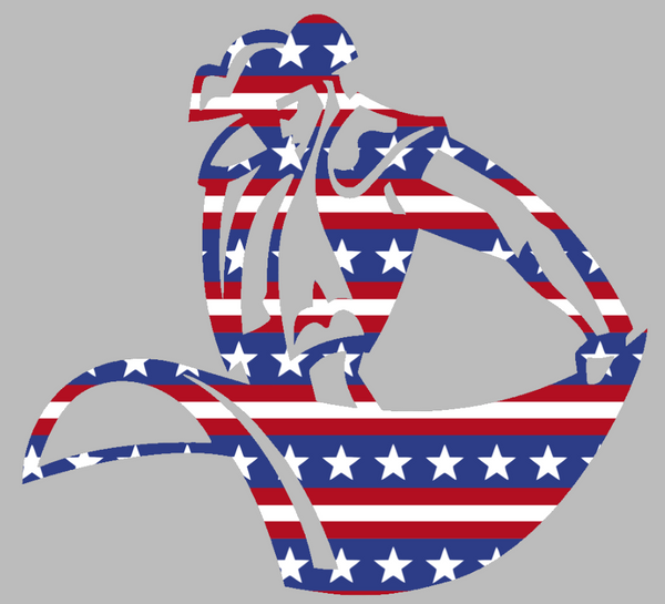 San Diego Toreros Team Logo Stars & Stripes American Flag Vinyl Decal ...
