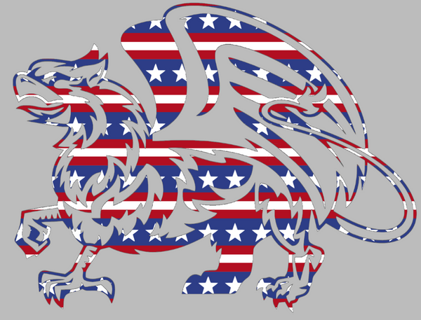 William and Mary Tribe Mascot Logo Stars & Stripes Flag Vinyl Decal ...