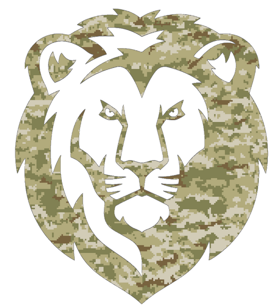 Southeastern Louisiana Lions Team Logo Salute Camouflage Camo Decal ...