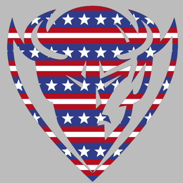 DePaul Blue Demons Team Logo Stars & Stripes American Flag Vinyl Decal ...