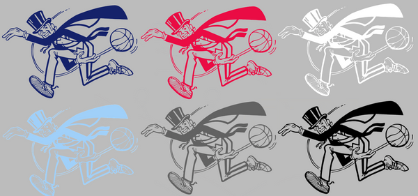 Duquesne Dukes Retro Basketball Logo Vinyl Decal PICK COLOR & SIZE ...