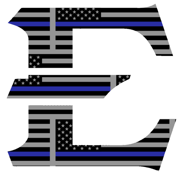 ETSU Buccaneers Thin Blue Line Team Logo American Flag Vinyl Decal ...