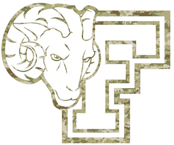 Fordham Rams Team Logo Salute to Service Camouflage Camo Decal ...