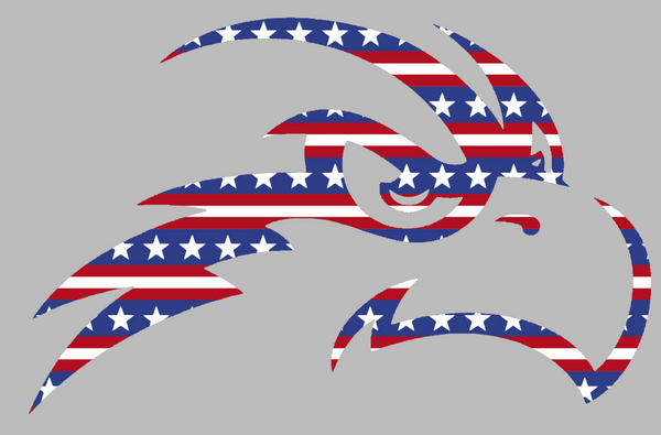 North Florida Ospreys Team Logo Stars & Stripes USA Flag Vinyl Decal ...