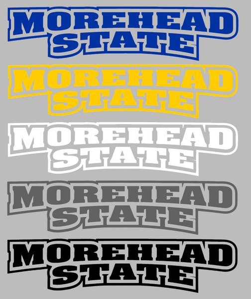 Morehead State Eagles Team Name Logo Vinyl Decal PICK COLOR & SIZE ...