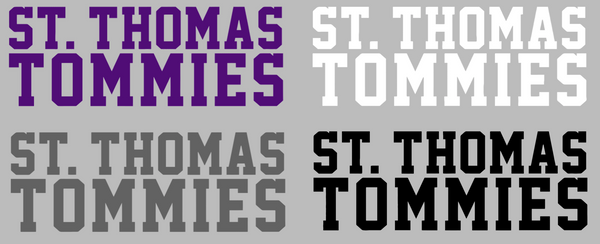 St Thomas Tommies Team Name Logo Premium Vinyl Decal PICK COLOR & SIZE ...