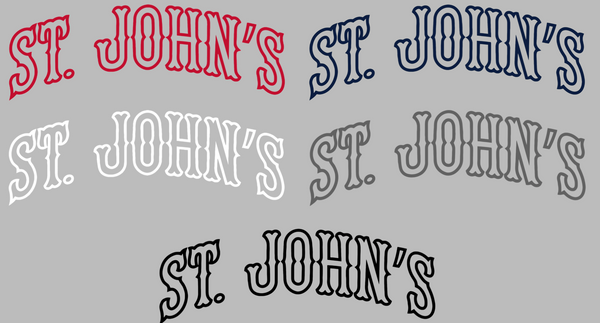 St Johns Red Storm Script Logo Premium Vinyl Decal PICK COLOR & SIZE ...
