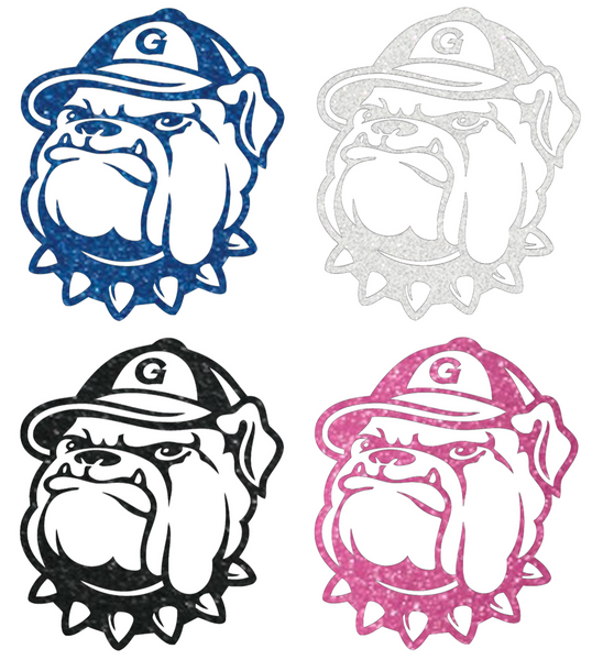 Georgetown Hoyas Metallic Sparkle Mascot Logo Decal PICK COLOR & SIZE ...