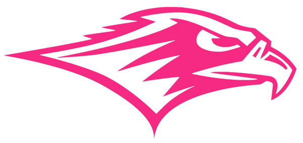 Seattle Redhawks HOT PINK Mascot Logo Premium Vinyl Decal PICK SIZE ...