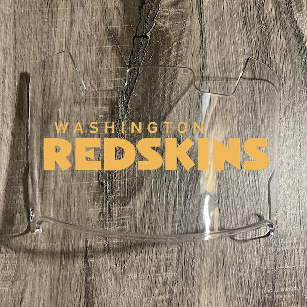 Washington Commanders Redskins Full Size Football Helmet Visor Shield ...