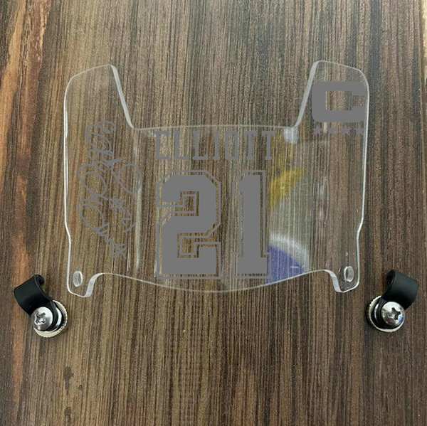 Dallas Cowboys Ezekial Elliott Mini Football Helmet Visor Shield Clear ...