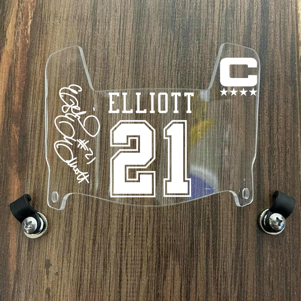 Dallas Cowboys Ezekial Elliott Mini Football Helmet Visor Shield Clear ...