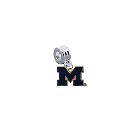 Michigan Wolverines European Bracelet Charm (Pandora Compatible ...